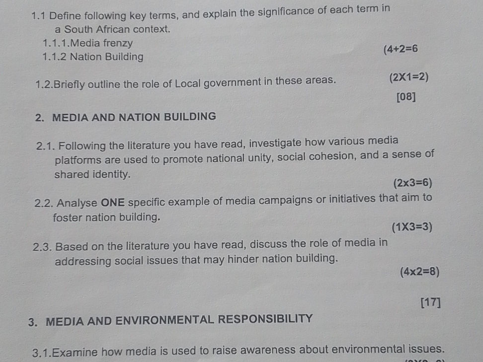 1.1 Define following key terms, and explain | StudyX