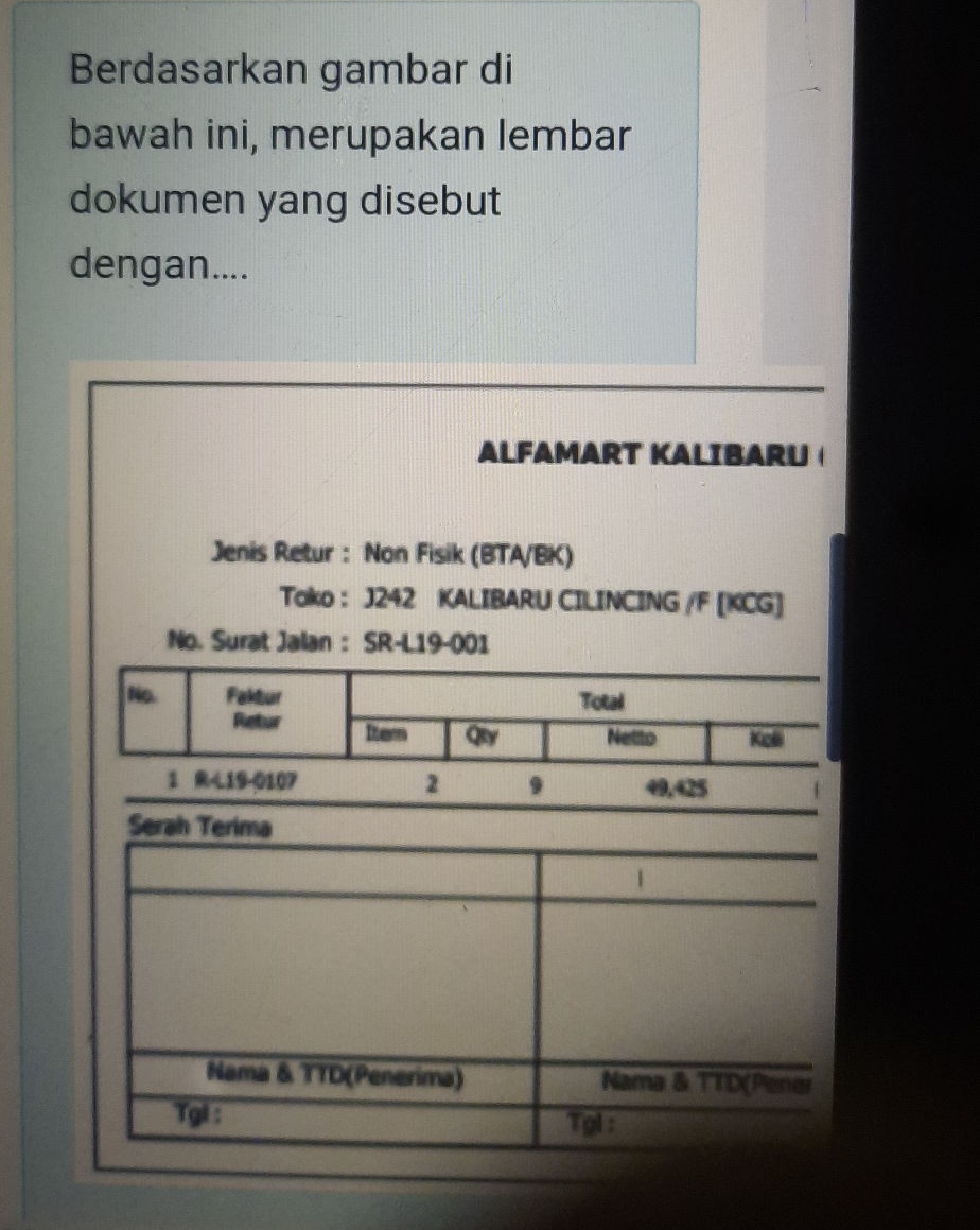 Berdasarkan gambar di bawah ini, merupakan | StudyX