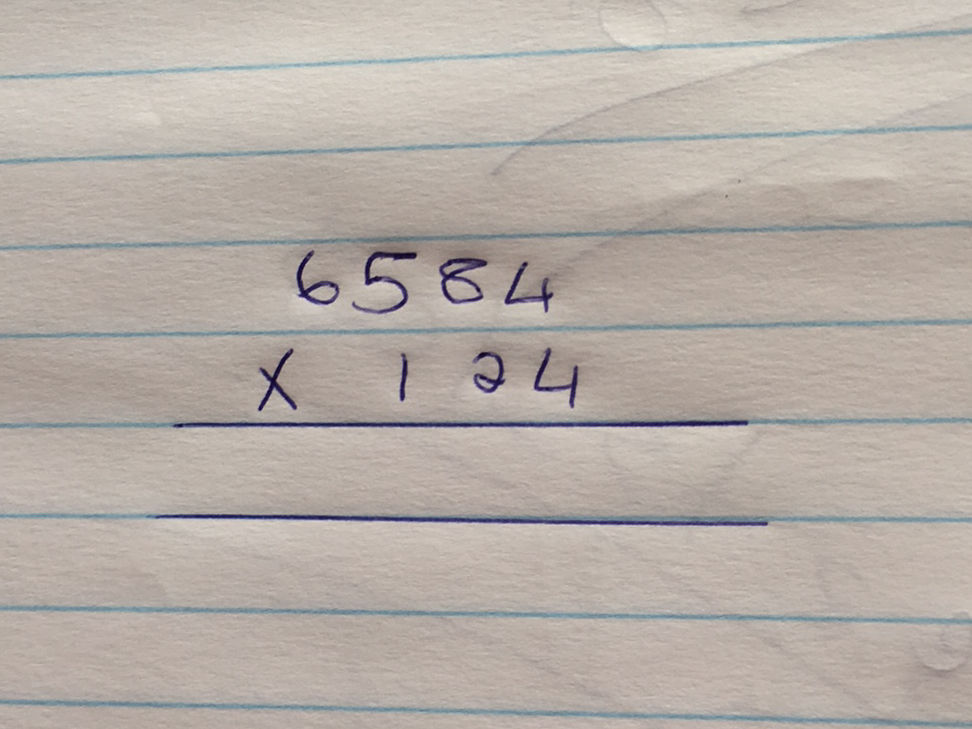 Multiplication: 6584 x 124 | StudyX