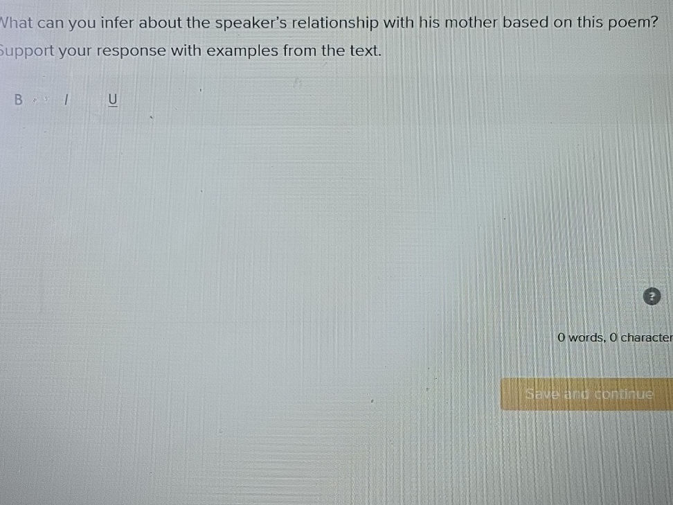 What can you infer about the speaker's | StudyX