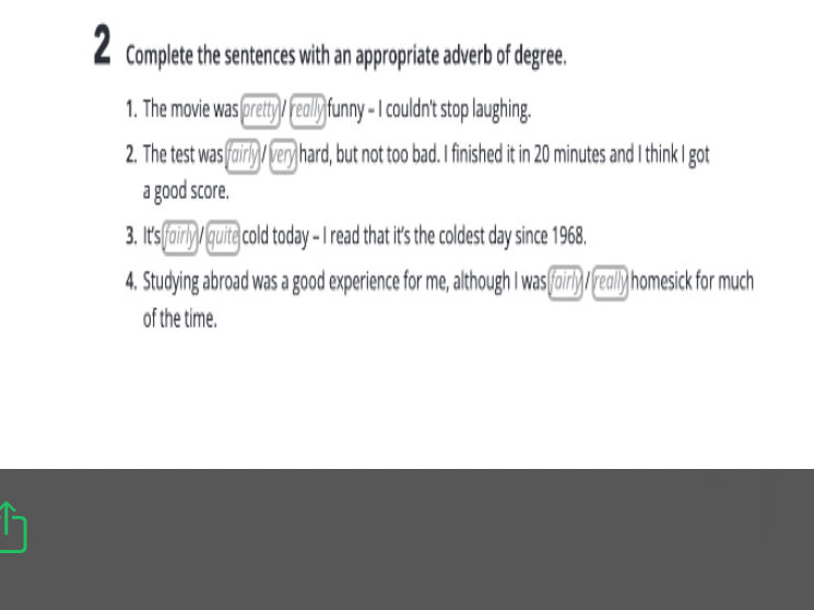 2 Complete the sentences with an appropriate | StudyX