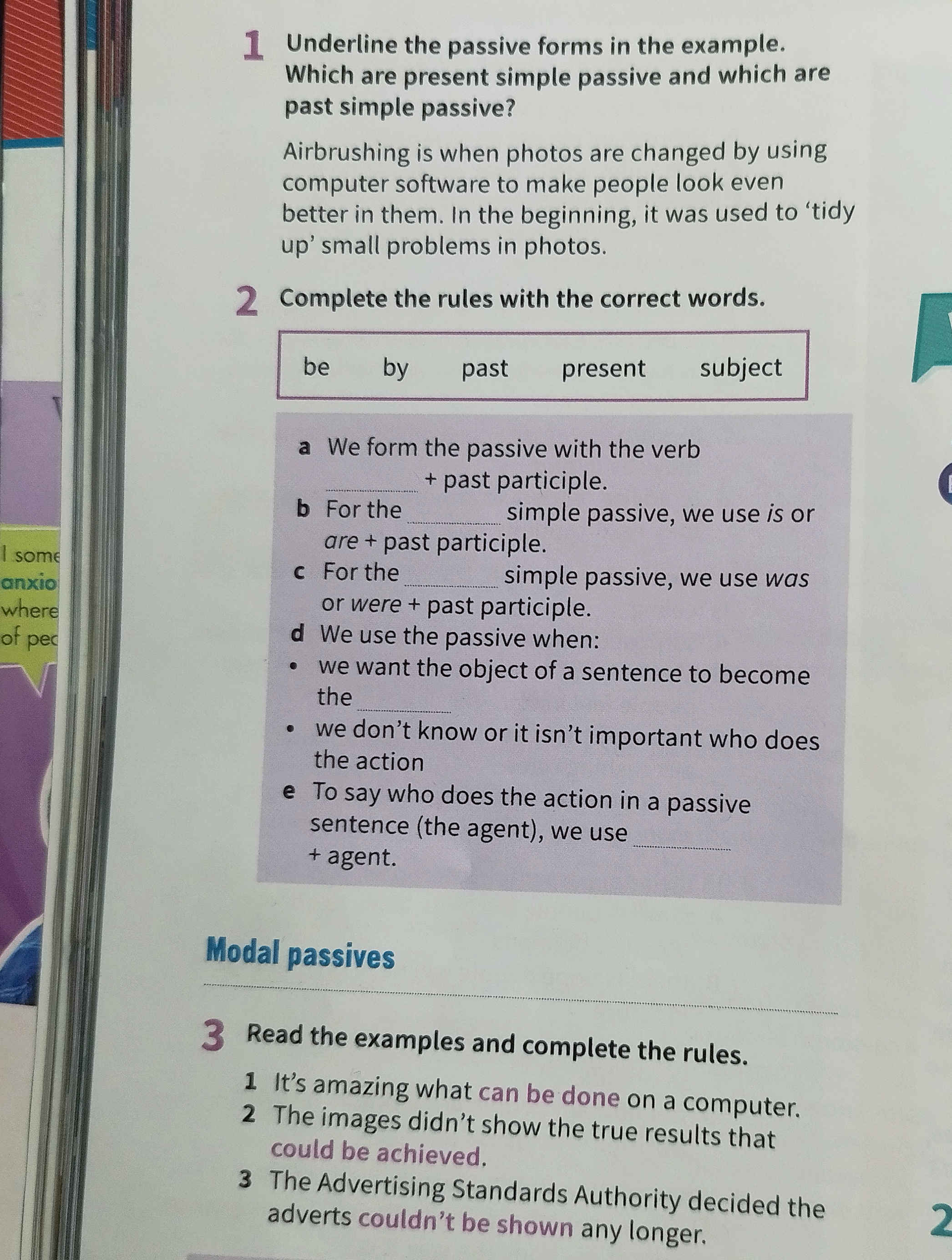 1 Underline the passive forms in the | StudyX