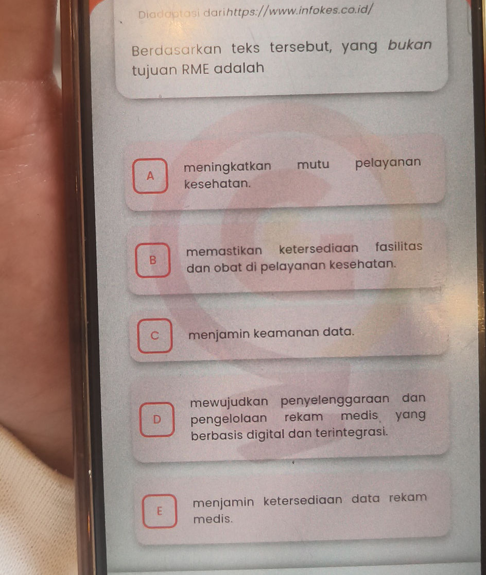 Berdasarkan teks tersebut, yang bukan tujuan | StudyX