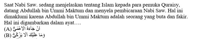 Saat Nabi Saw. sedang menjelaskan tentang | StudyX