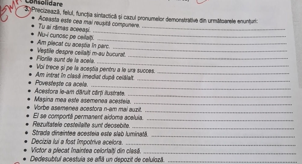 3. Precizează, felul, funcția sintactică și | StudyX
