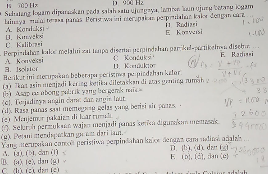 9. Sebatang logam dipanaskan pada salah satu | StudyX