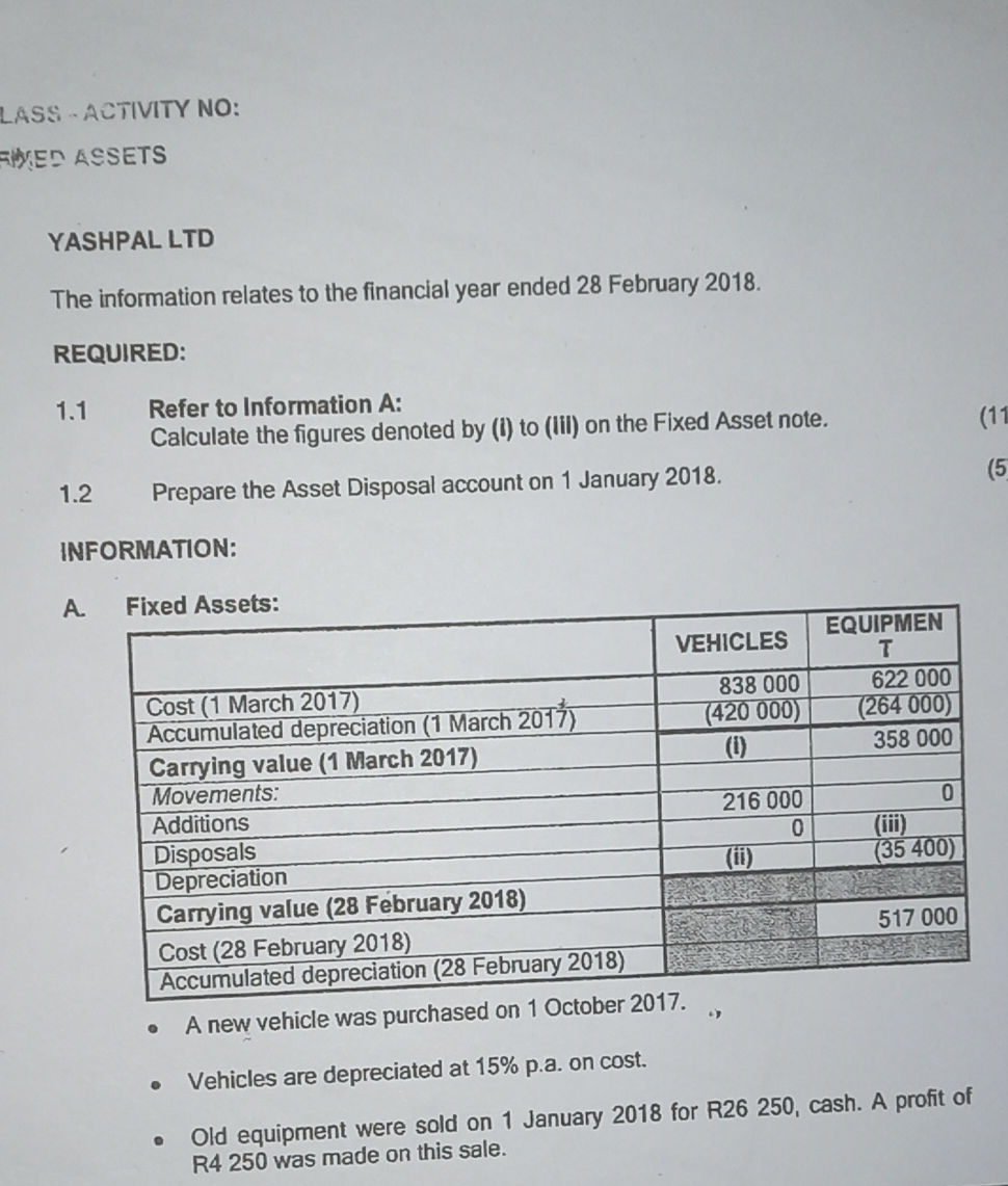 Refer to Information A: Calculate the | StudyX