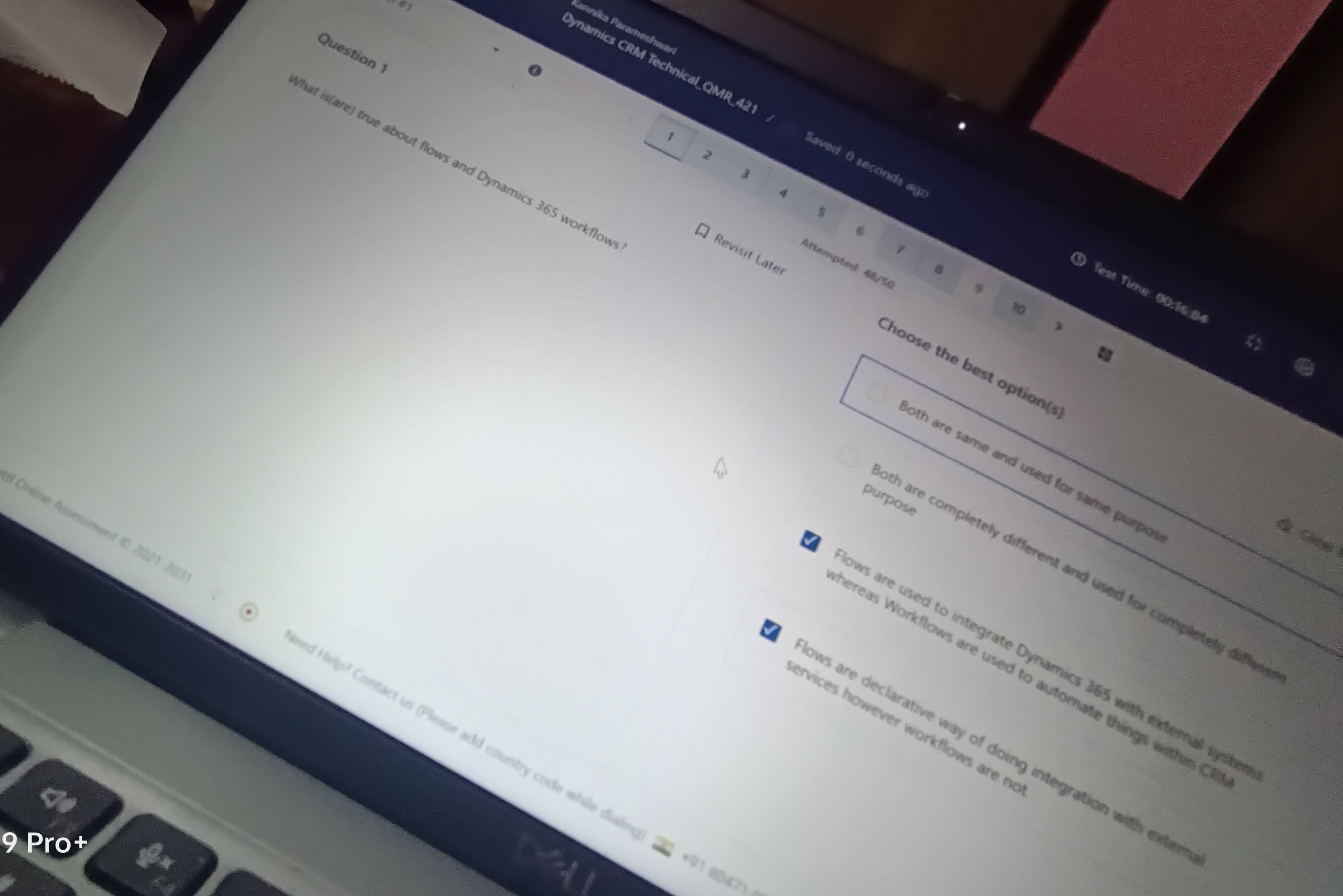 Question 1 What is(are) true about flows and | StudyX