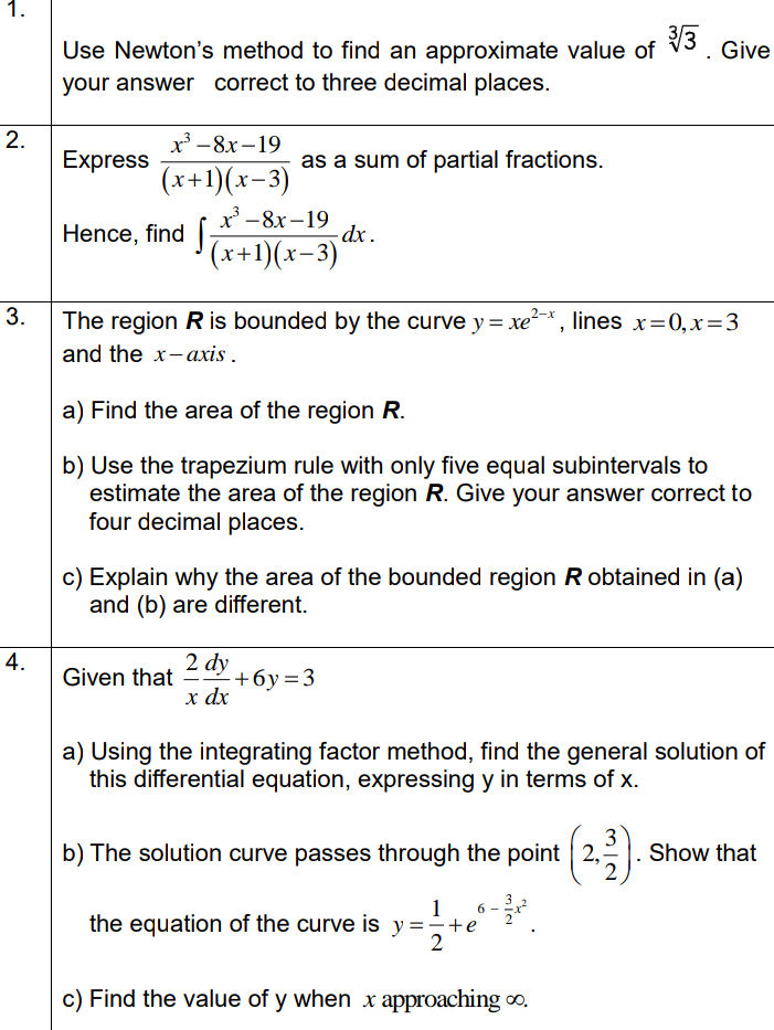 1. Use Newton's method to find an | StudyX