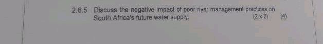 2.6.5 Discuss the negative impact of poor | StudyX