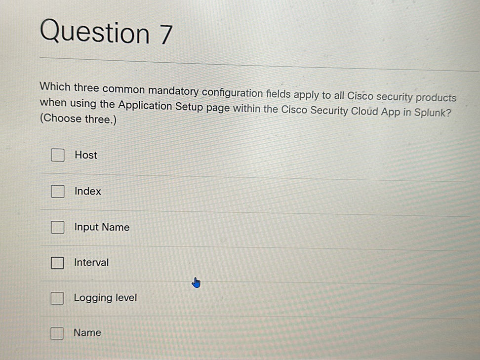 Question 7 Which three common mandatory | StudyX