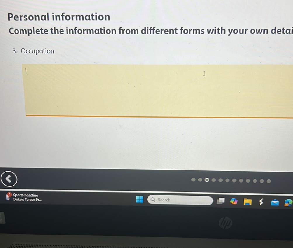 Personal information Complete the | StudyX