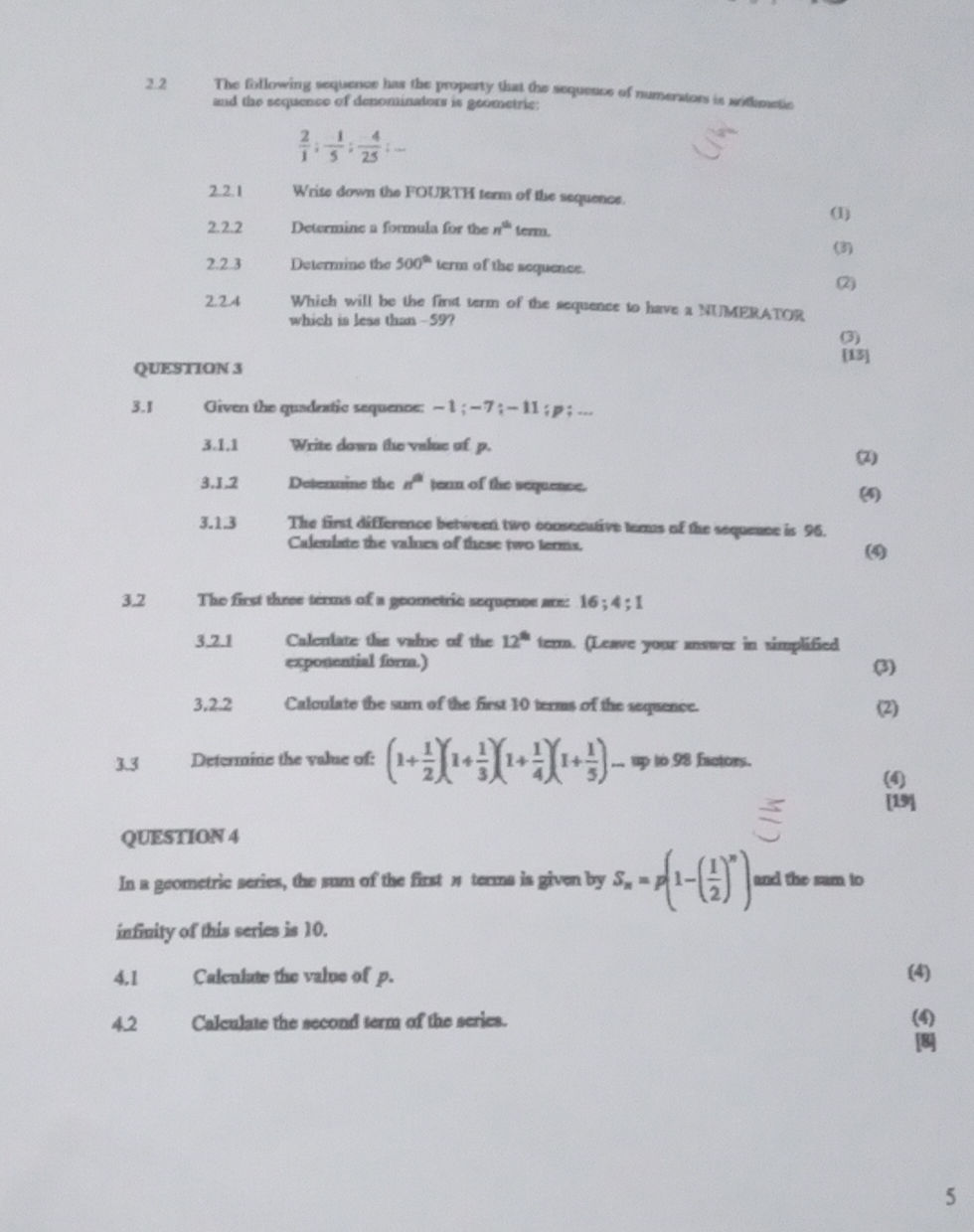 2.2 The following sequence has the property | StudyX