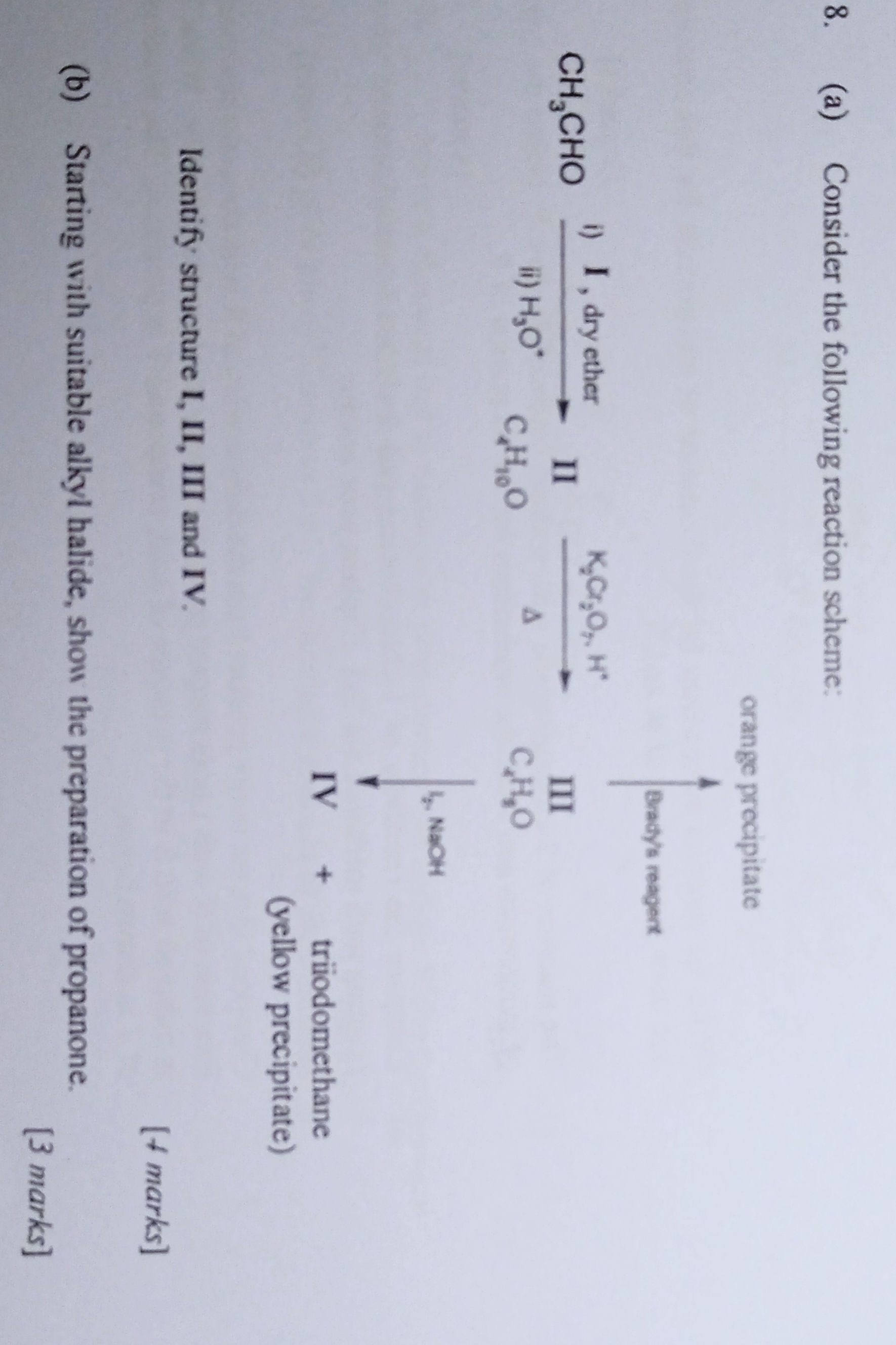 (a) Consider the following reaction scheme: | StudyX