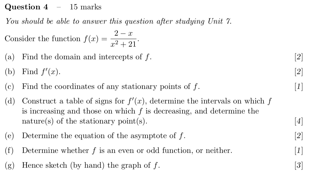 Question 4 - 15 marks You should be able to | StudyX