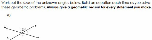 Work out the sizes of the unknown angles | StudyX