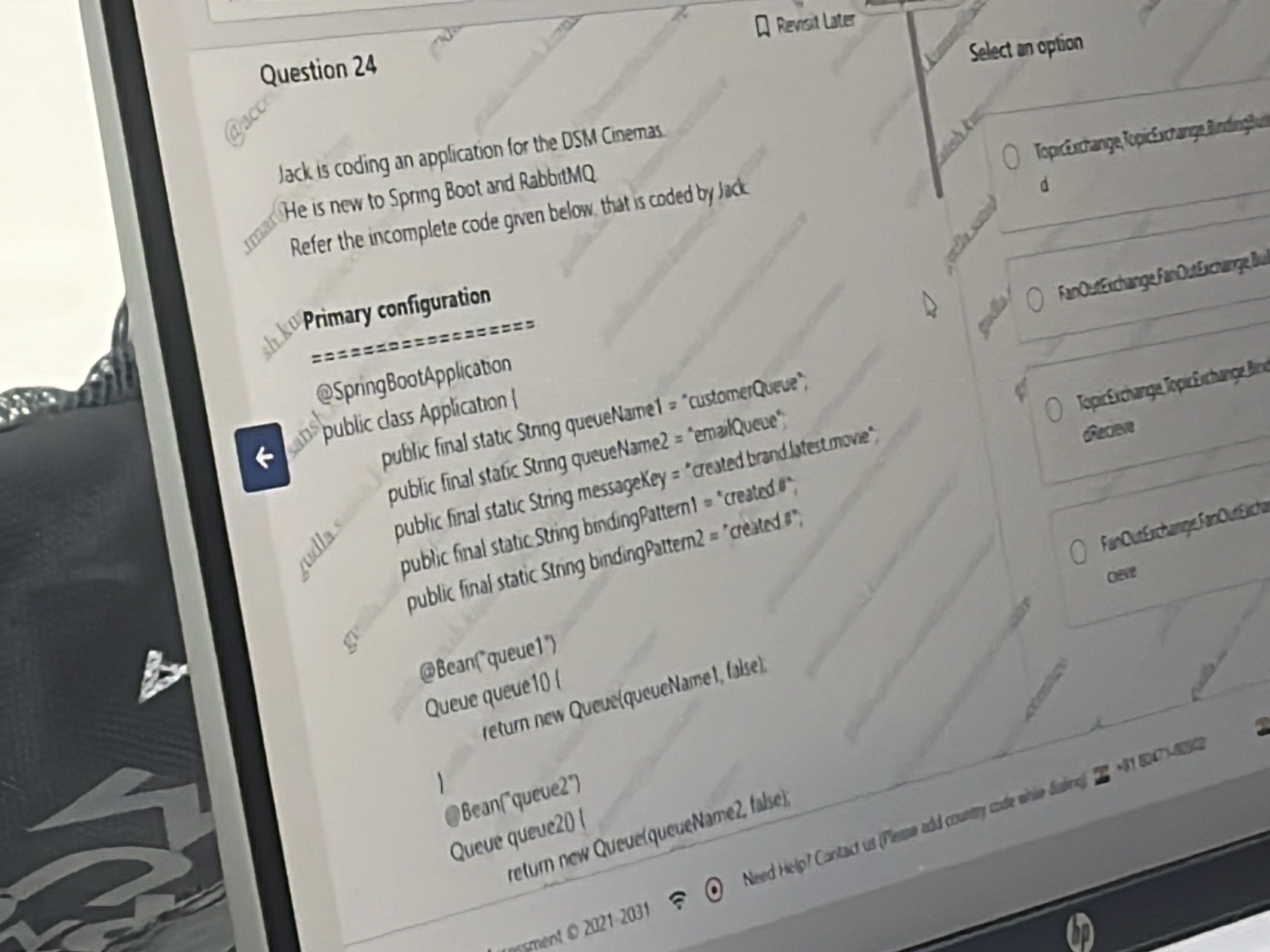 Question 24 Jack is coding an application | StudyX