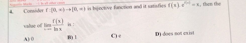 Consider \(f: [0, ) [0, )\) is bijective | StudyX