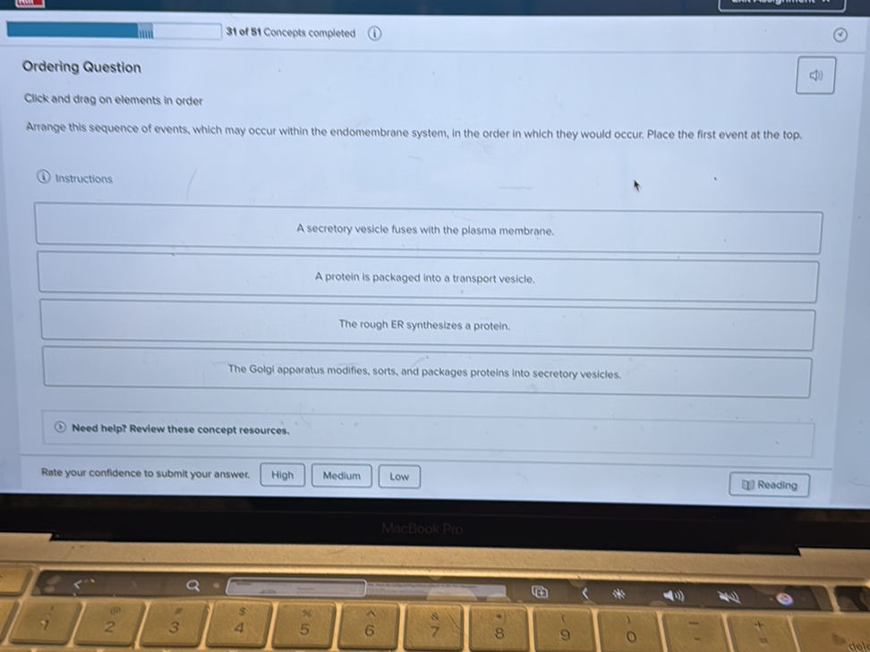 Arrange this sequence of events, which may | StudyX