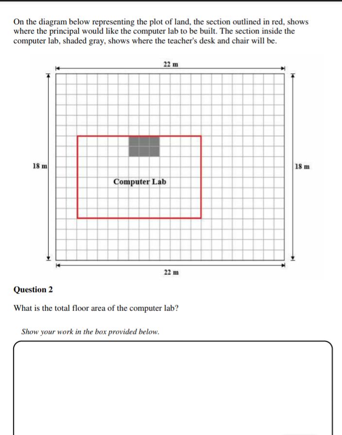What is the total floor area of the computer | StudyX