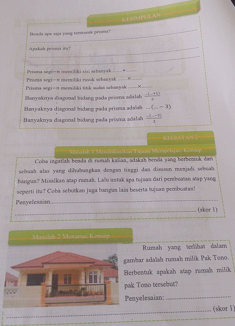 Benda apa saja yang termasuk prisma? Apakah | StudyX