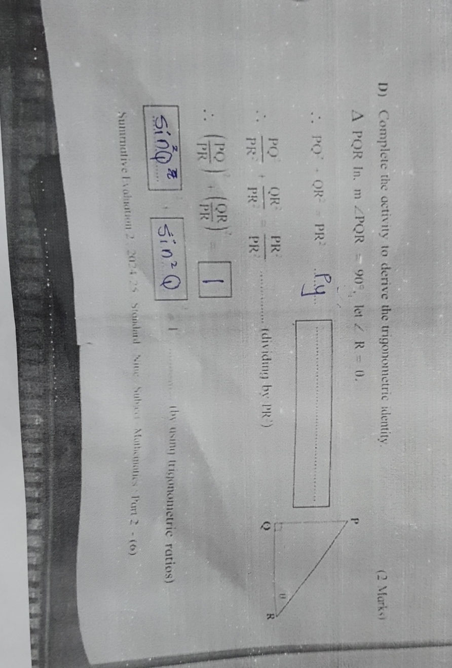 D) Complete the activity to derive the | StudyX