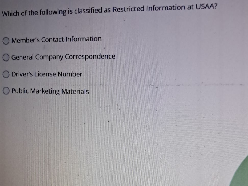 Which of the following is classified as | StudyX