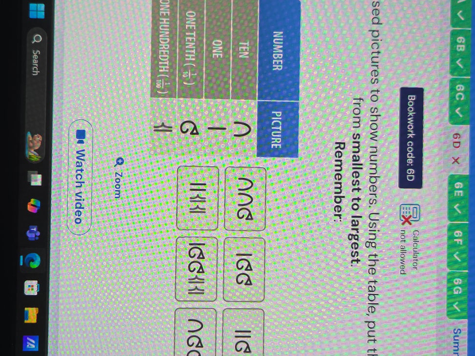Using the table, put the numbers from | StudyX