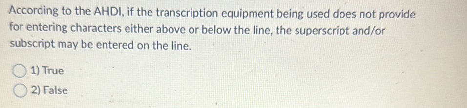 According to the AHDI, if the transcription