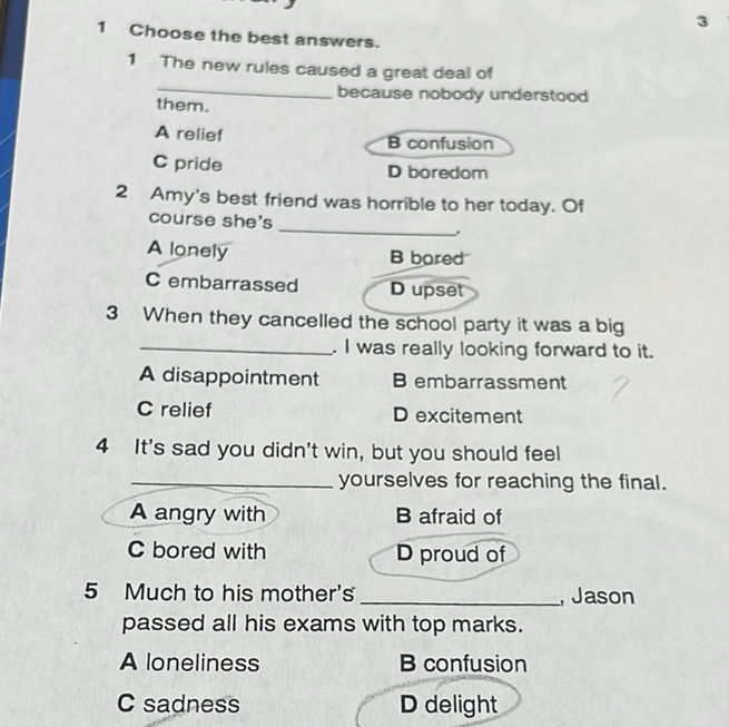 1 Choose the best answers. 1 The new rules | StudyX