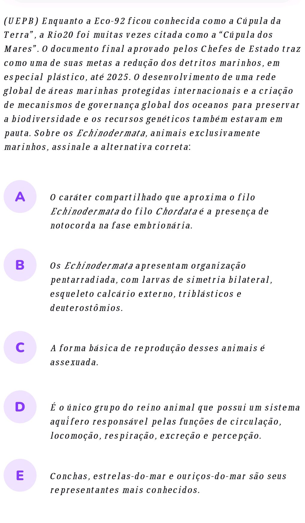 (UEPB) Enquanto a Eco-92 ficou conhecida | StudyX