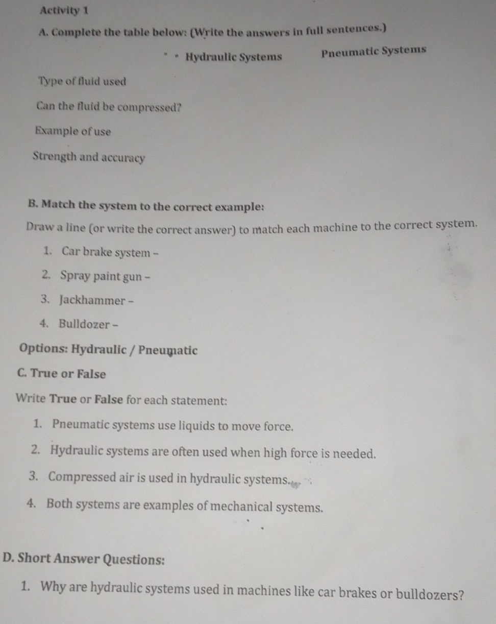 A. Complete the table below: (Write the | StudyX