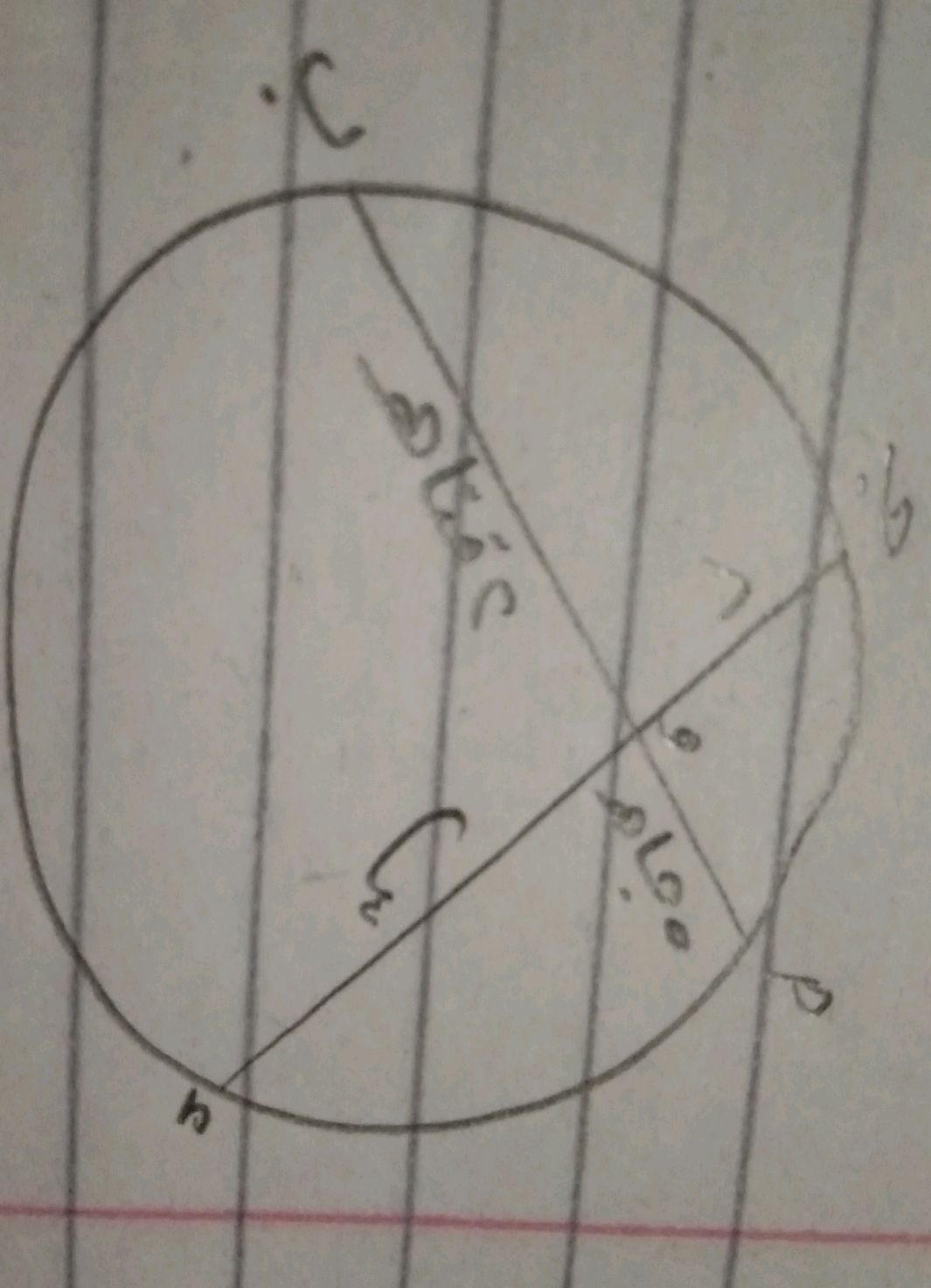 The image shows a circle with intersecting | StudyX