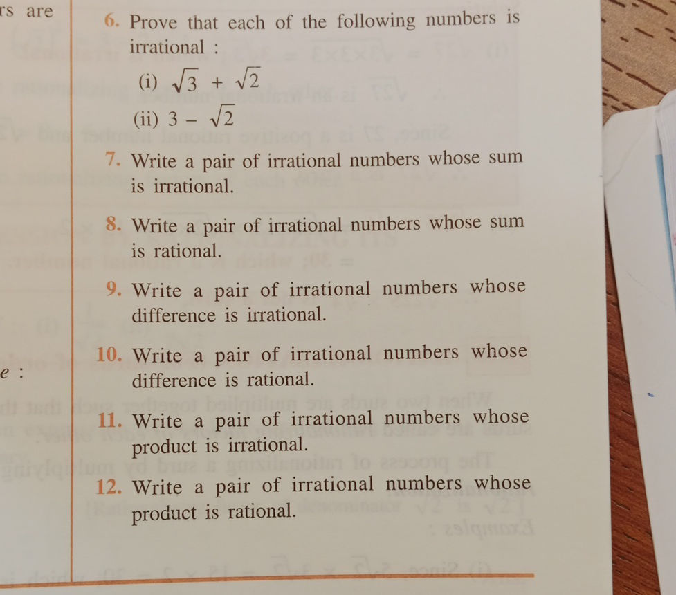 6. Prove that each of the following numbers | StudyX