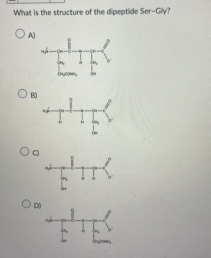 What is the structure of the dipeptide | StudyX