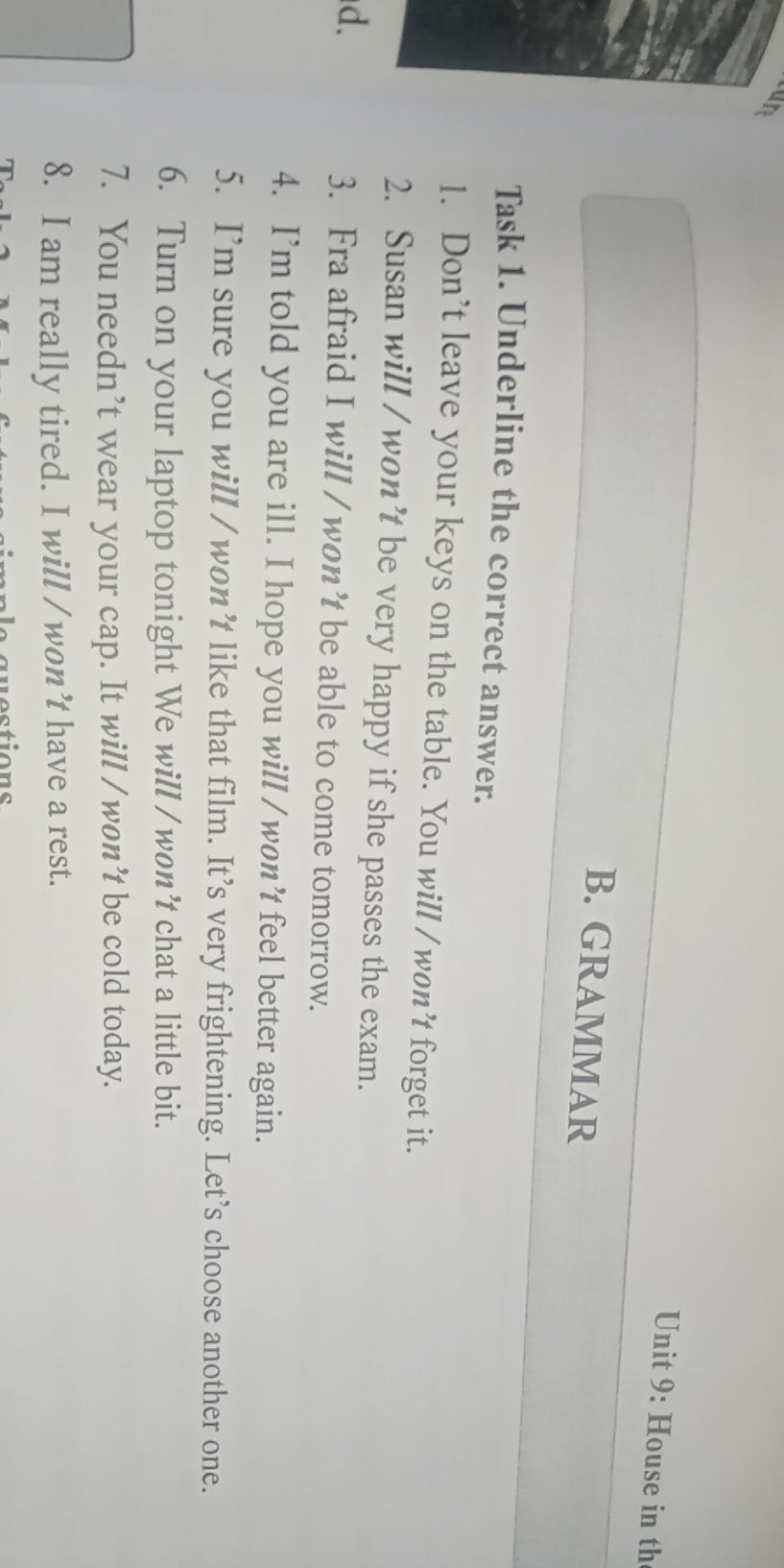 Task 1. Underline the correct answer. 1. | StudyX