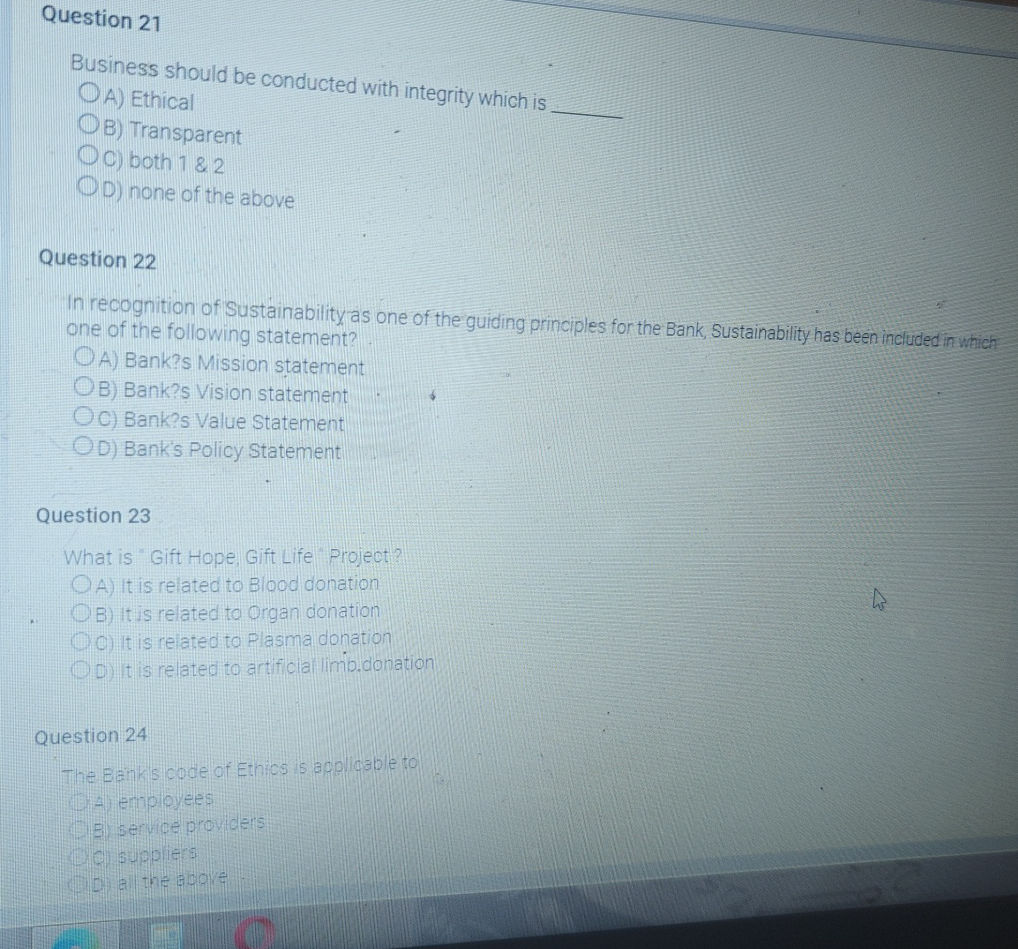 Question 21 Business should be conducted | StudyX