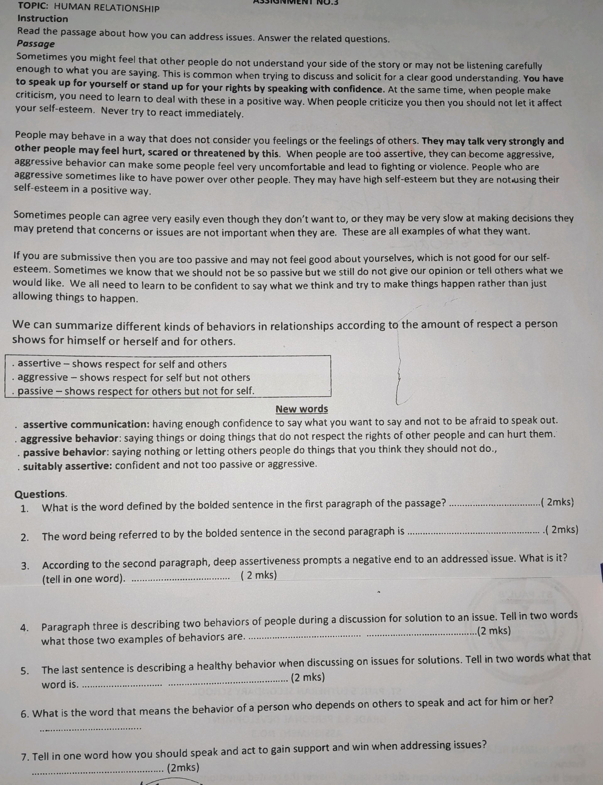 1. What is the word defined by the bolded | StudyX