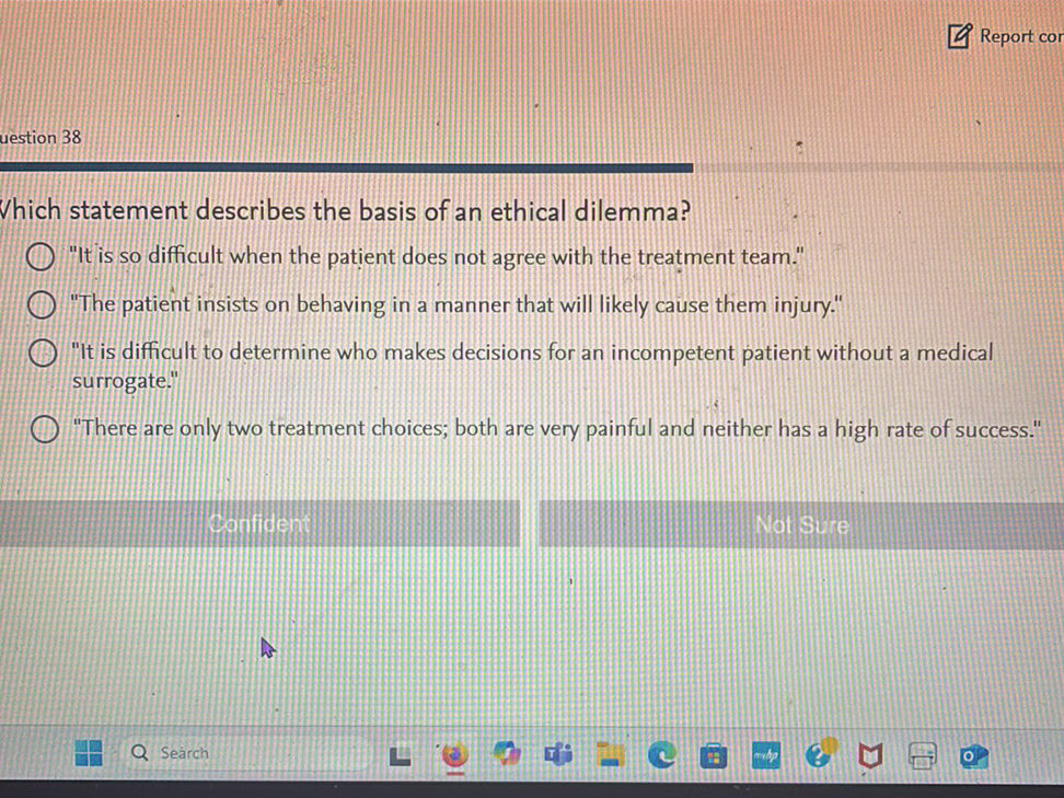 Which statement describes the basis of an | StudyX