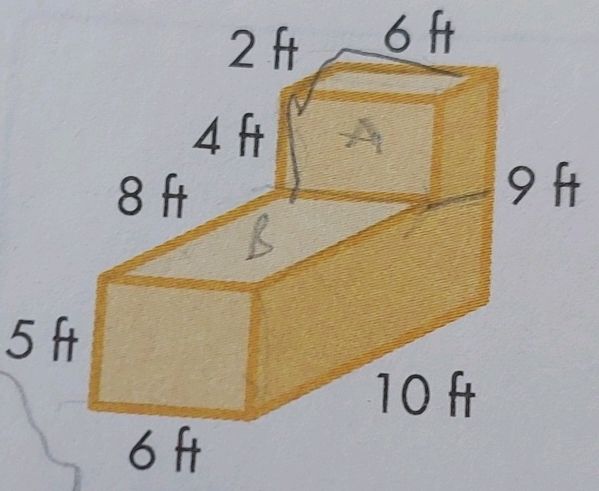 The image shows a 3D shape composed of two | StudyX
