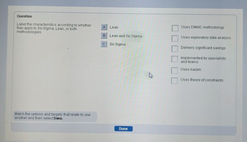 Label the characteristics according to | StudyX