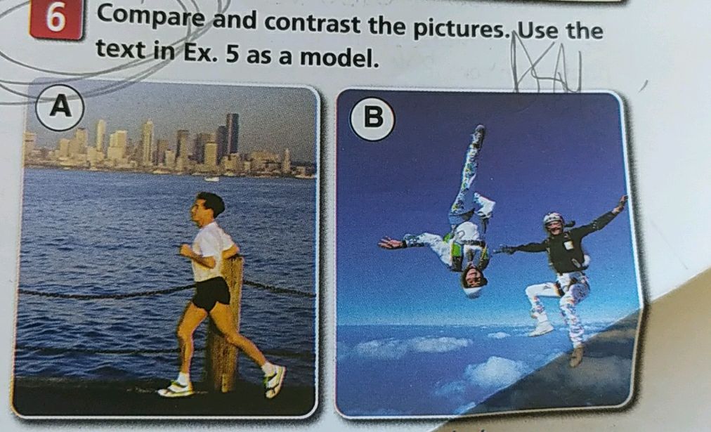 6 Compare and contrast the pictures. Use the | StudyX
