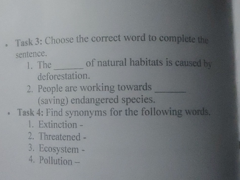 Task 3: Choose the correct word to complete | StudyX