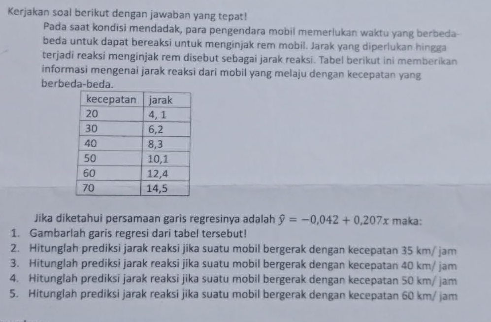 Berikut adalah tabel yang memberikan | StudyX