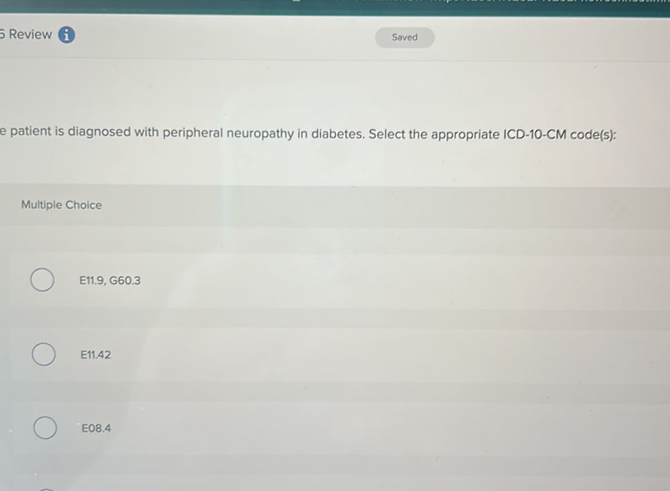 The patient is diagnosed with peripheral | StudyX