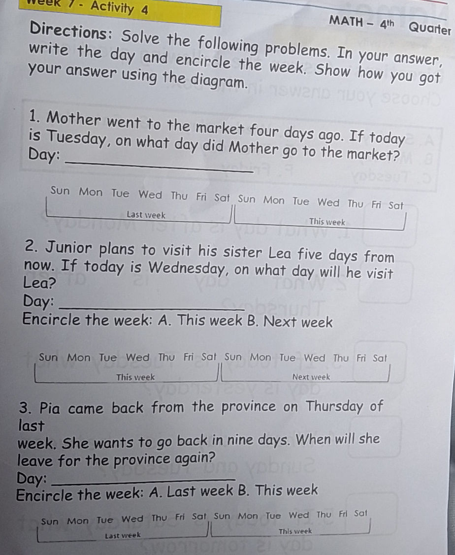 Directions: Solve the following problems. In | StudyX