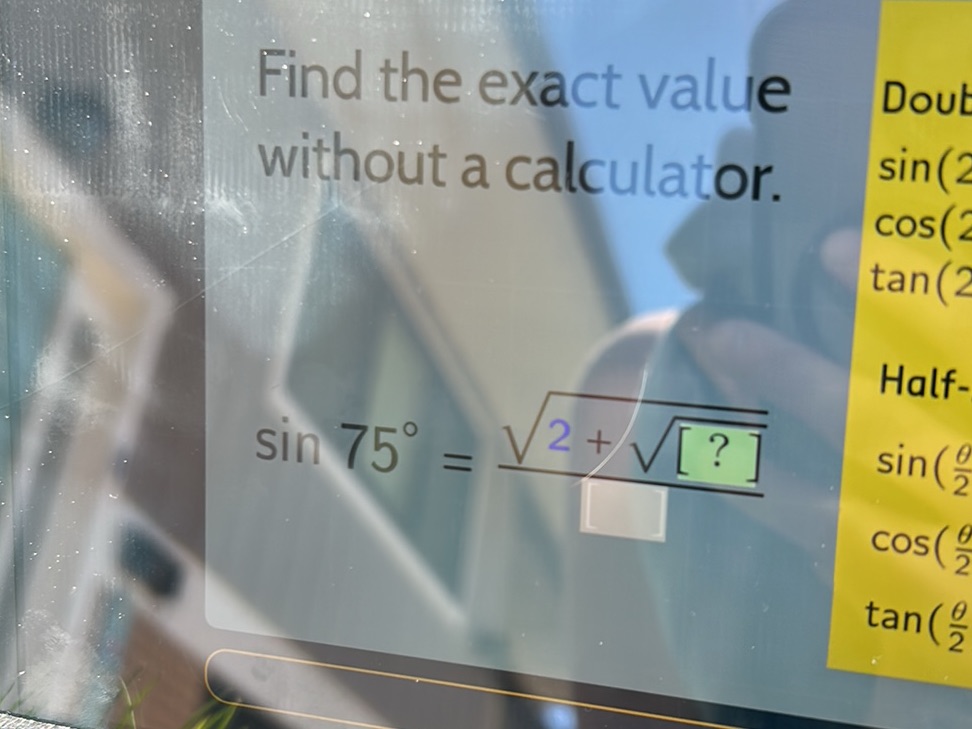 Find the exact value without a calculator. | StudyX