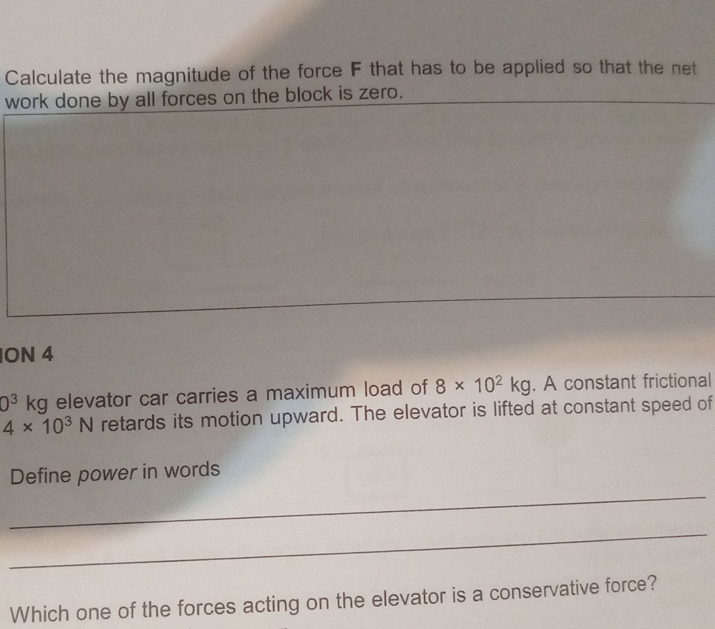 Calculate the magnitude of the force F that | StudyX