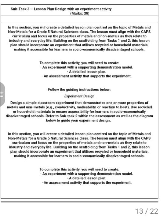 Sub-Task 3 - Lesson Plan Design with an | StudyX