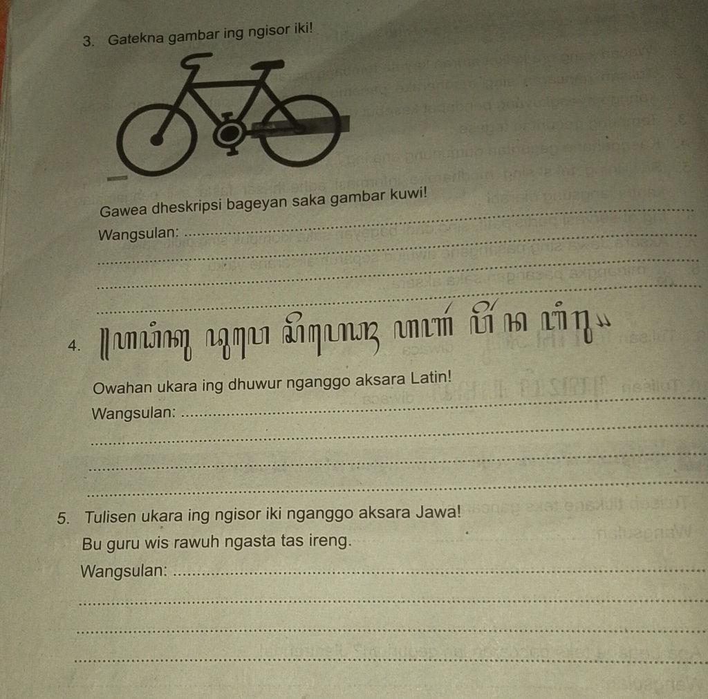 3. Gatekna gambar ing ngisor iki! Gawea | StudyX